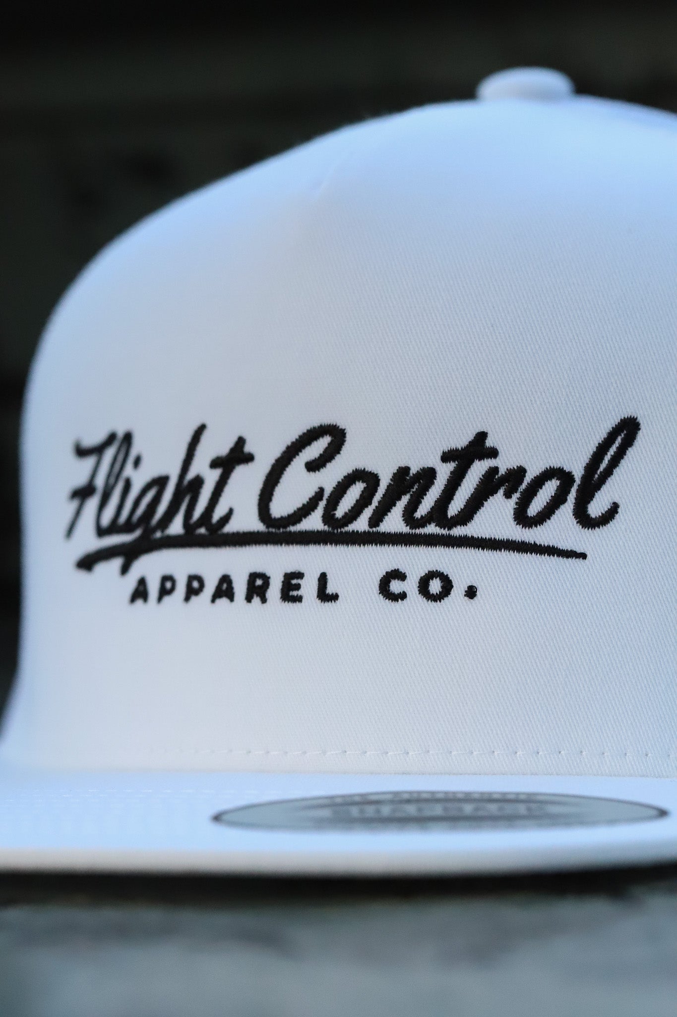 White Logo Hat – Flight Control Waterfowl